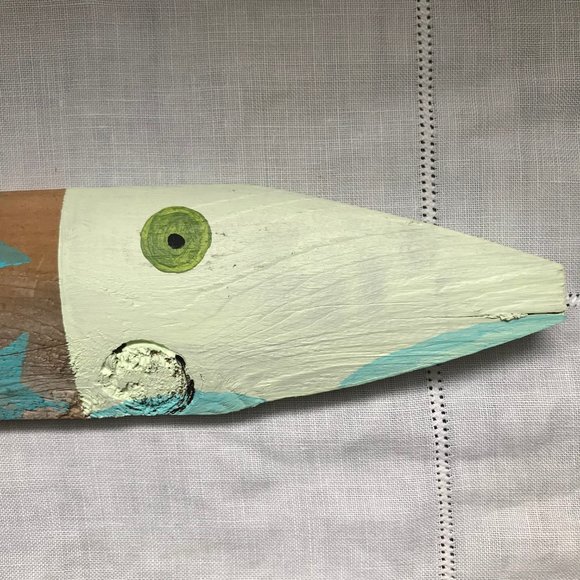 Wall Decor | Hand Painted Picket Fence Fish | Poshmark